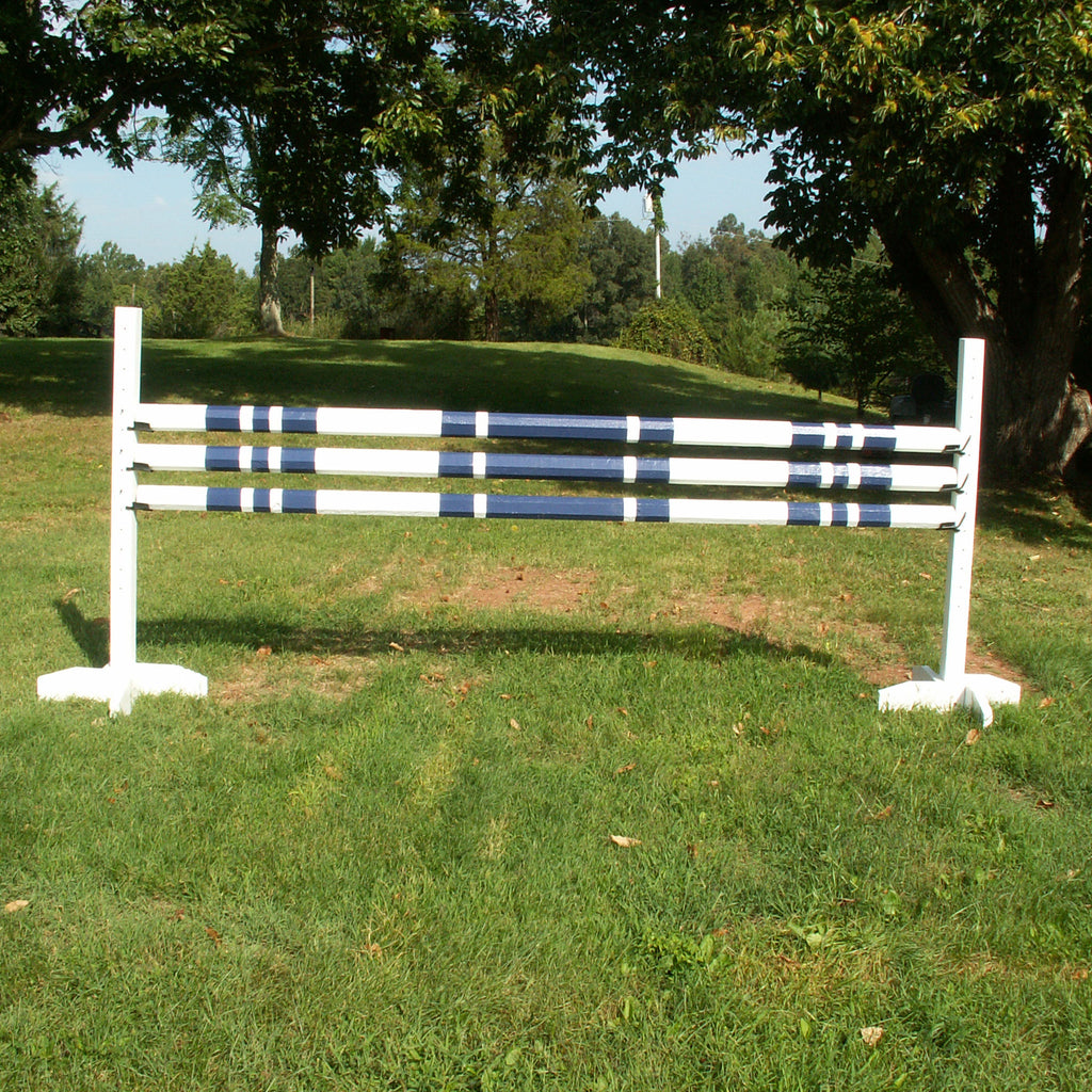 3 Stripe 1 Color ROUND Rails/Poles Wood Horse Jumps Set/3 #802 ...