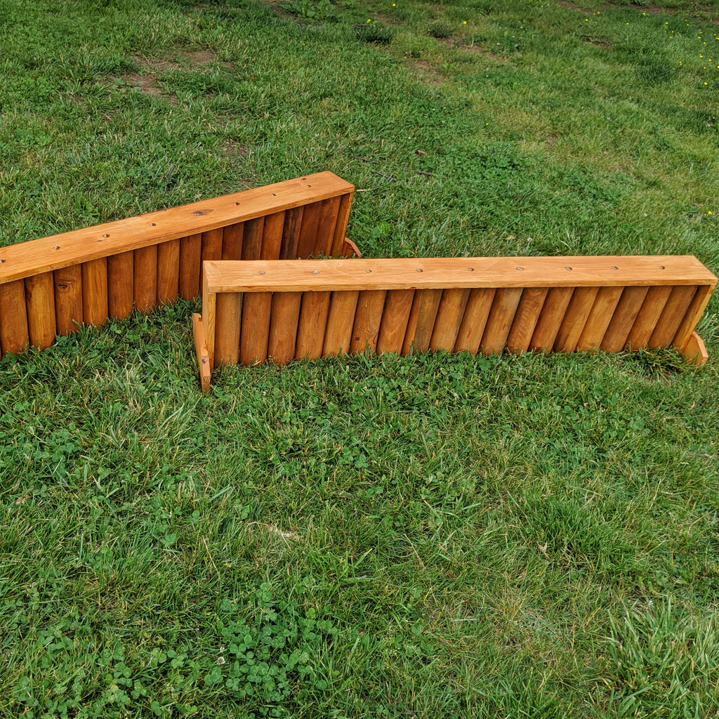 Rail Brush Box Horse Jumps Set/2 #403– Platinum Jumps