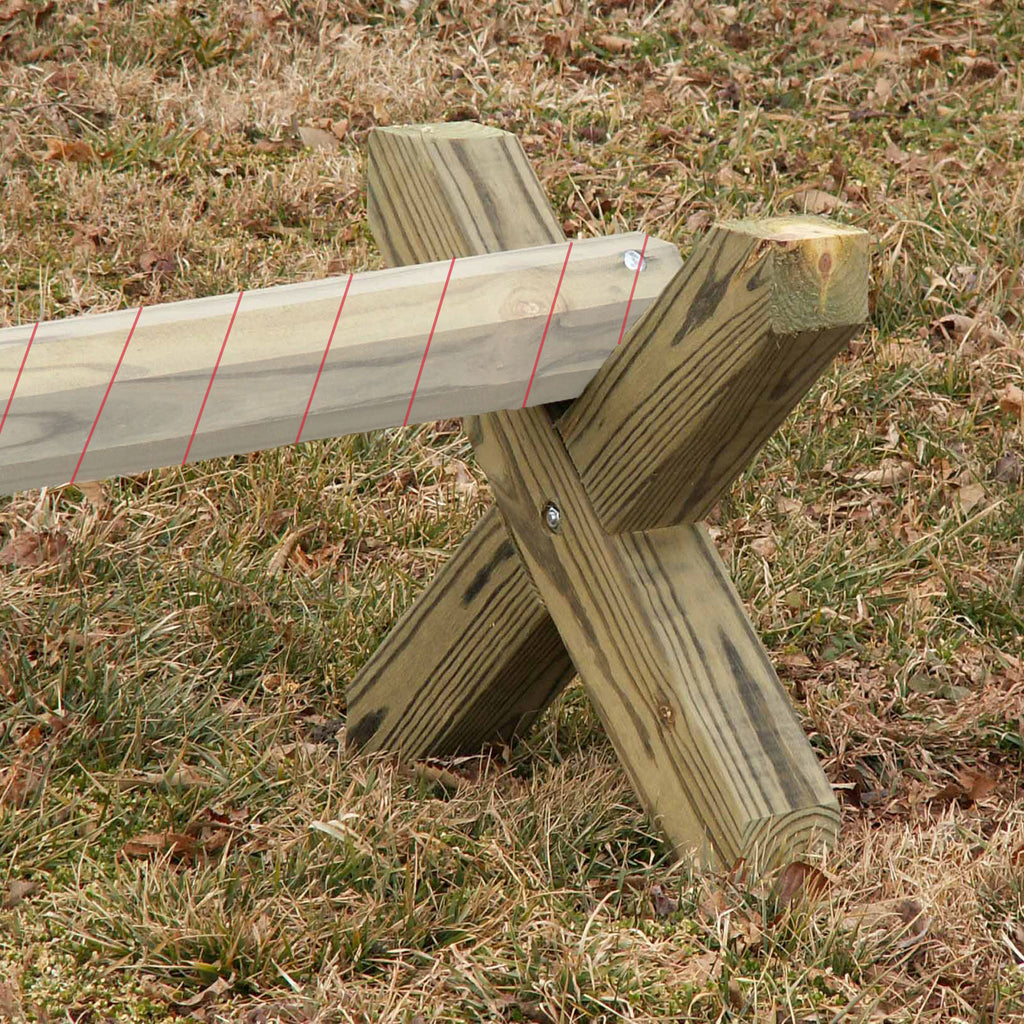 Wooden Cavalettis Cut "X" Only / Pair– Platinum Jumps