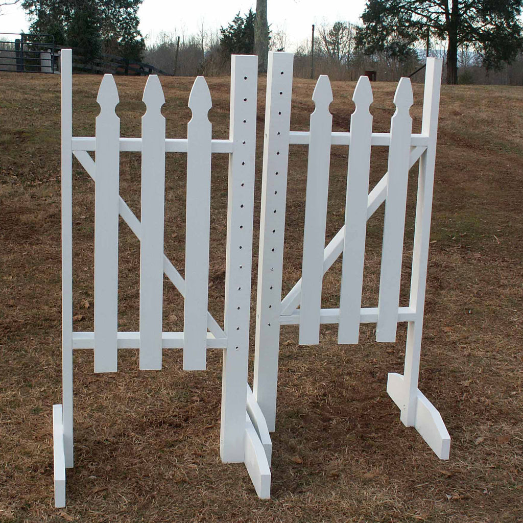 Picket Fence Wood Wing Standards Horse Jumps #222– Platinum Jumps
