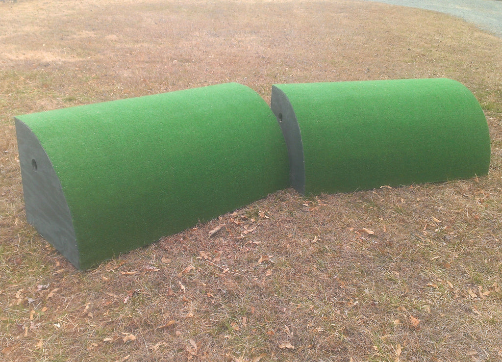 Round Roll Top Wall Horse Jumps Set/2 #410– Platinum Jumps