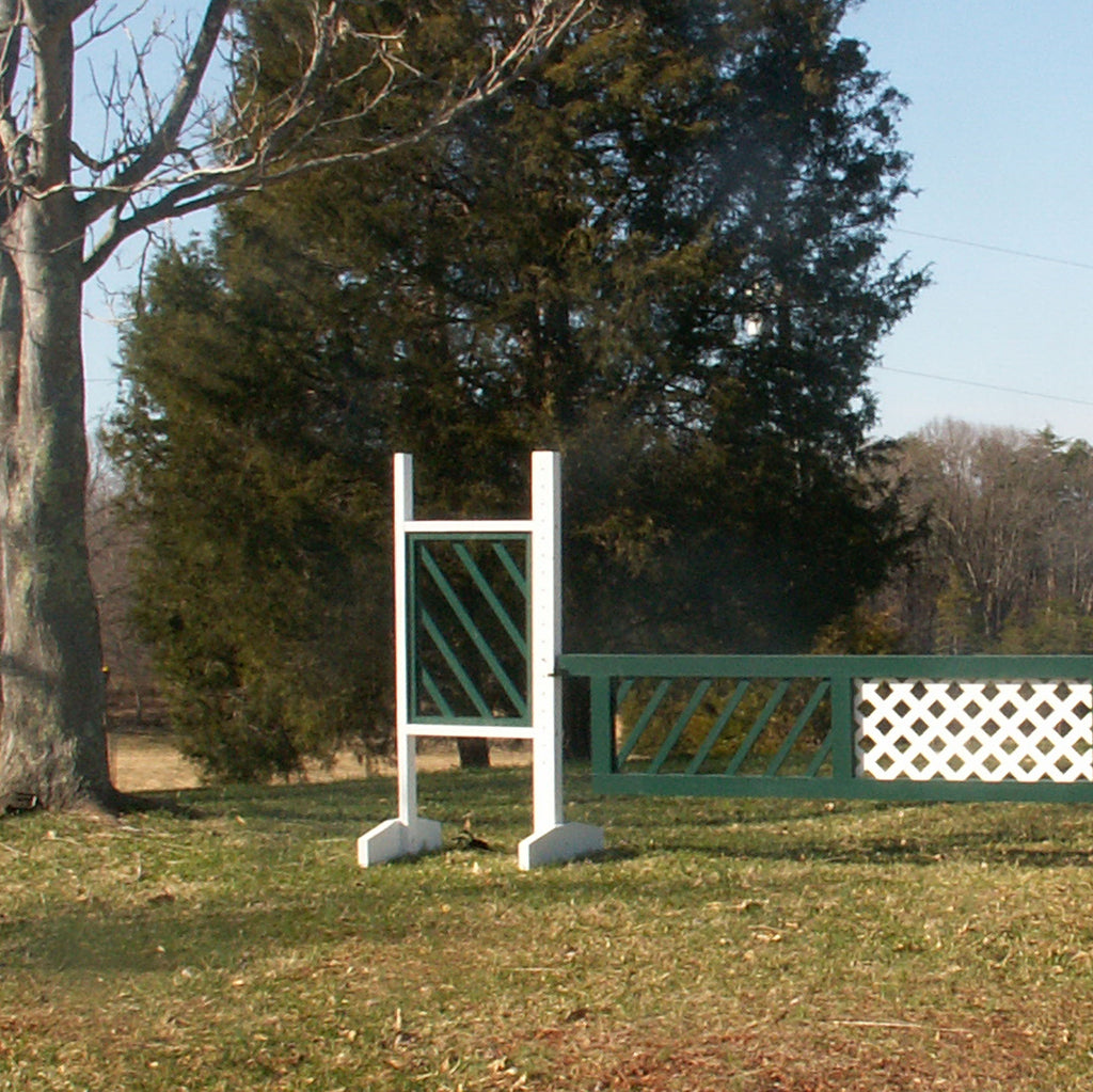 Slant Picket Wing Standards Horse Jumps #224– Platinum Jumps