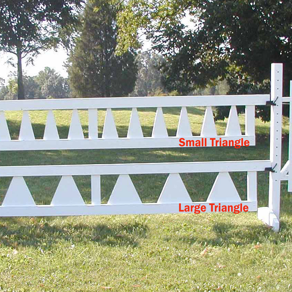 Large Triangle Picket Gate Wood Horse Jumps 10ft #304– Platinum Jumps